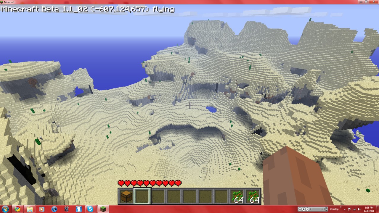 biome terrain modified map hills, cliffs, lakes, and HUGE caves ...