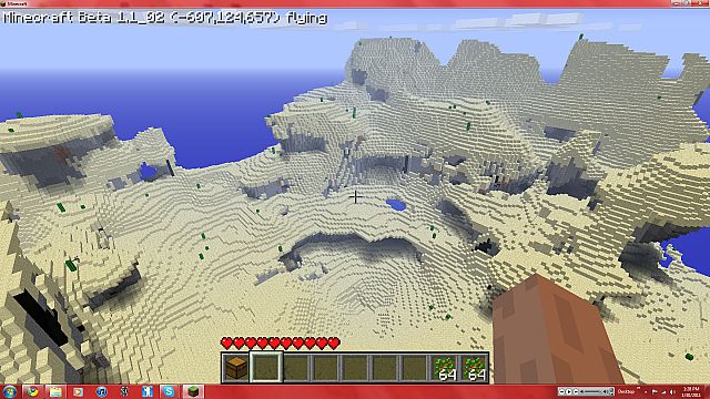 biome terrain modified map hills, cliffs, lakes, and HUGE caves ...