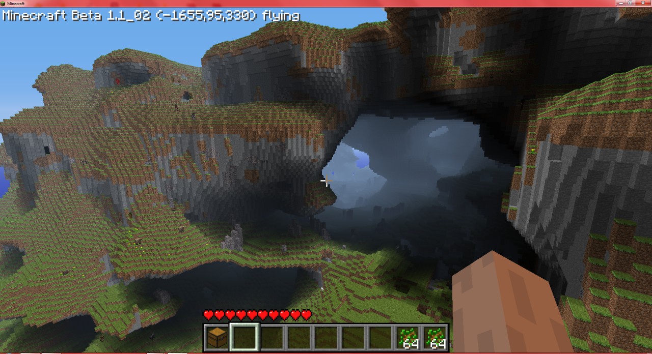 biome terrain modified map hills, cliffs, lakes, and HUGE caves ...