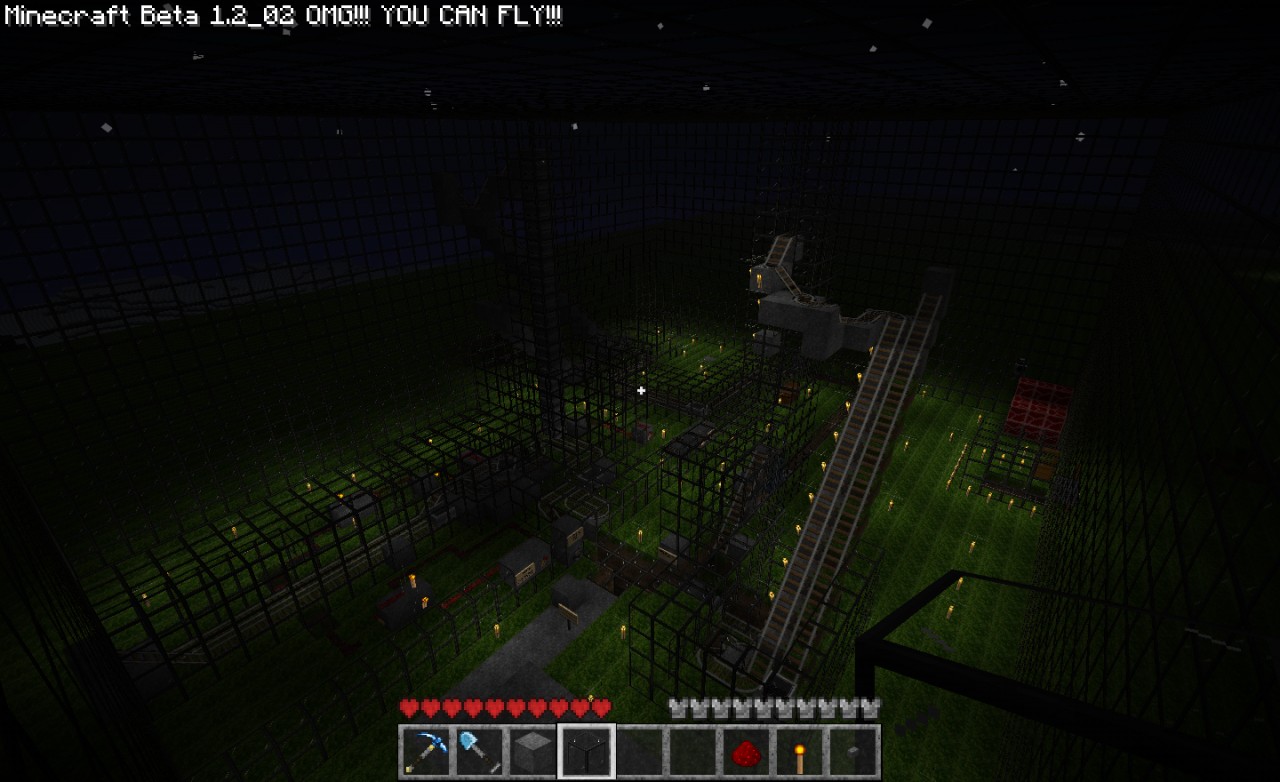 Minecart + Creeper Gunpowder Factory Minecraft Map