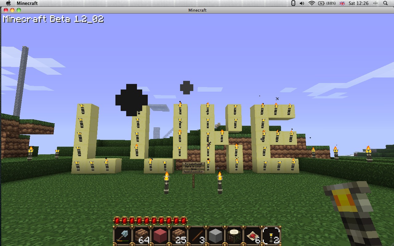 LukeDude5: His name in his server Minecraft Map