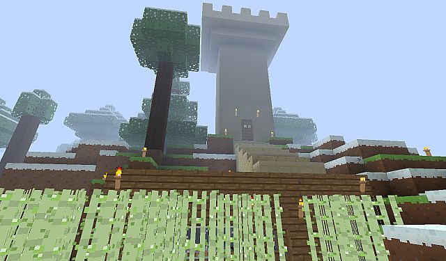 Settlement in Snow world Minecraft Map