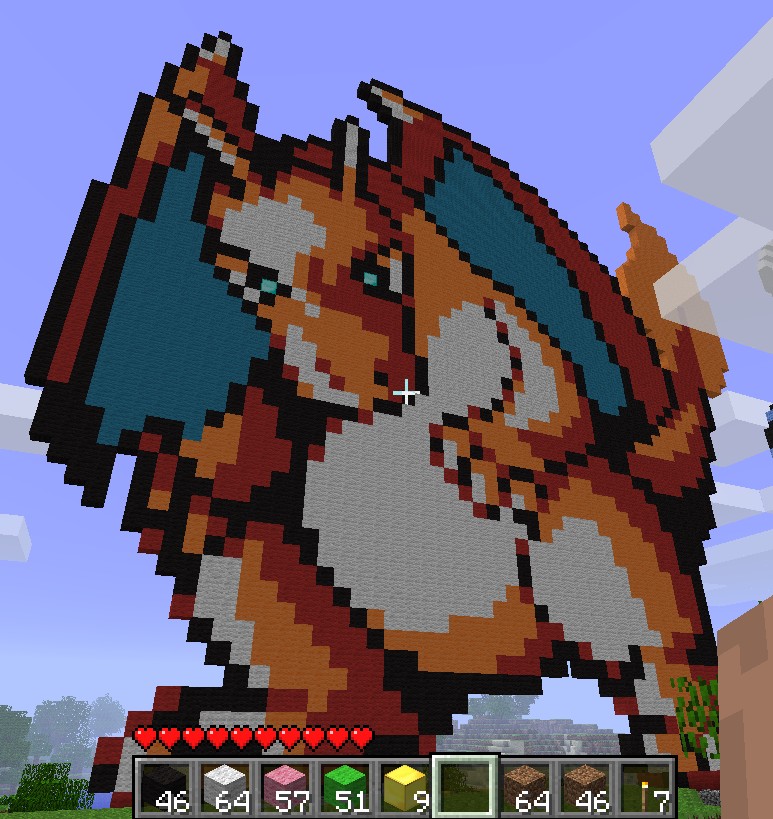 Charizard, Blastoise and Venusaur Minecraft Map