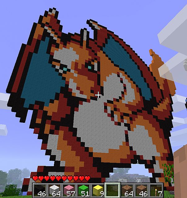 Charizard, Blastoise and Venusaur Minecraft Map