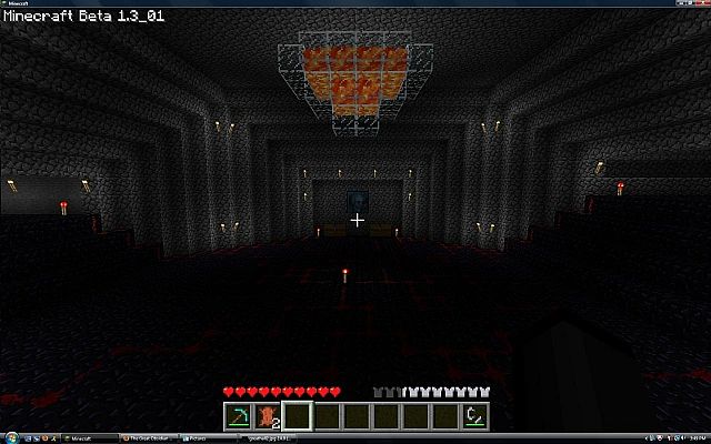 The Great Hall of Stone and Obsidian Minecraft Map