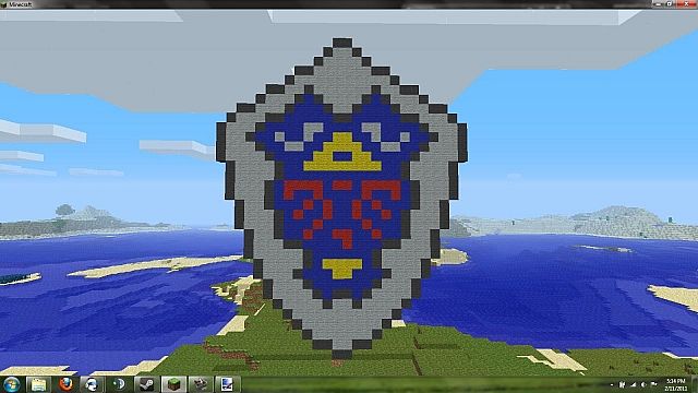 Hylian Shield from Legend of Zelda Minecraft Map