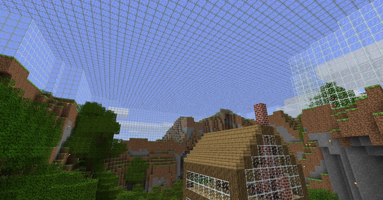 Glass Enclosure Minecraft Map