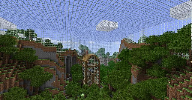 Glass Enclosure Minecraft Map