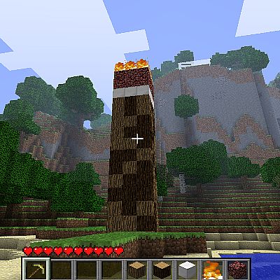 Torch monument Minecraft Map