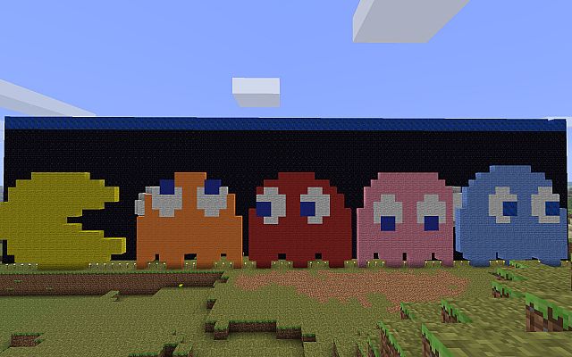 PAC-MAN w/Ghost Minecraft Map