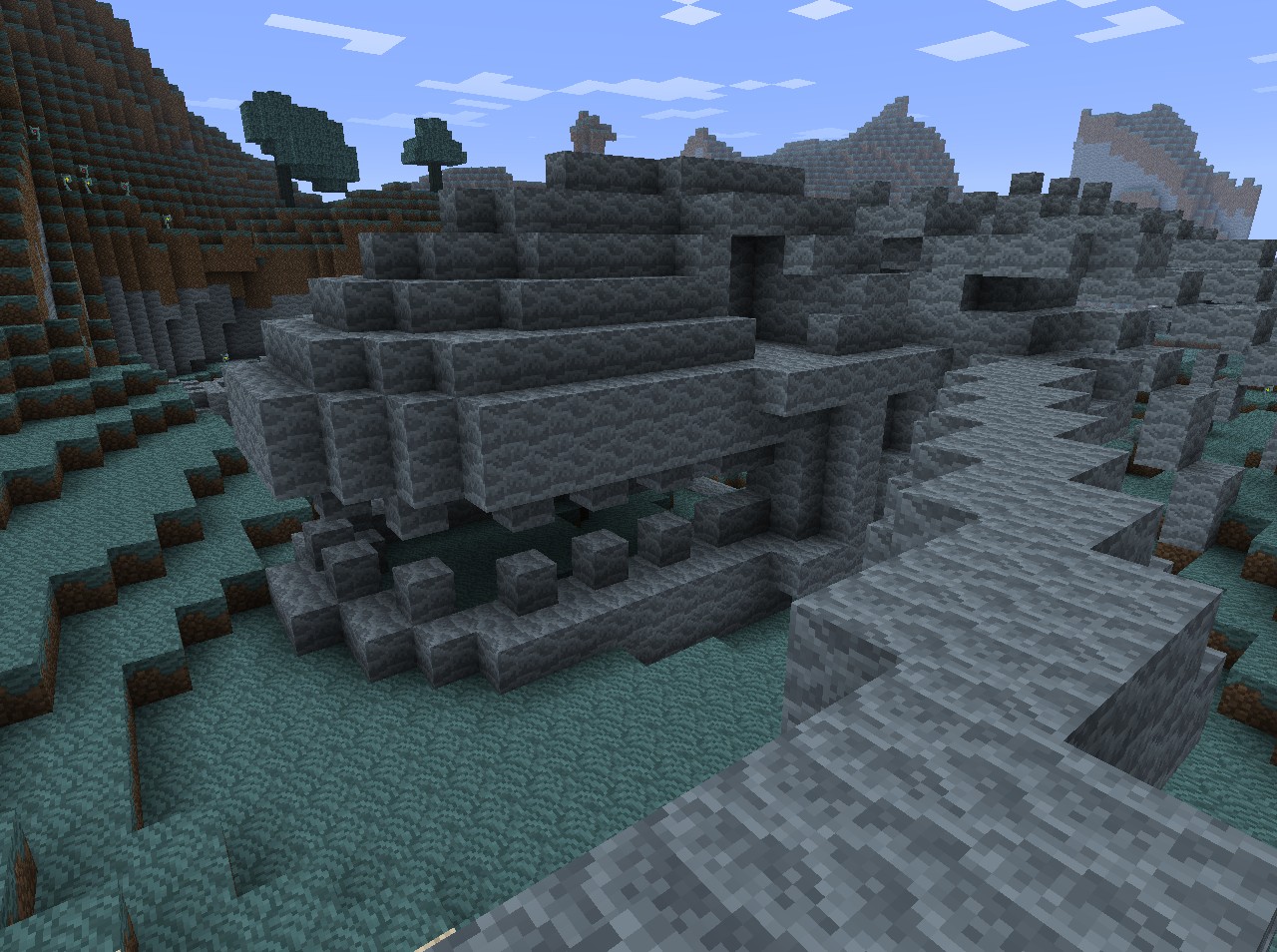 Giant Stone Skeleton Minecraft Map