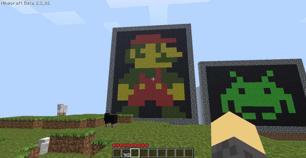 Space invader Minecraft Map