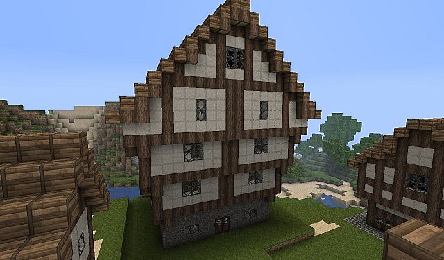 Some half-timbered houses Minecraft Map