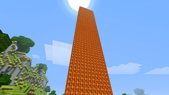 GIANT Wall of Lava Minecraft Map