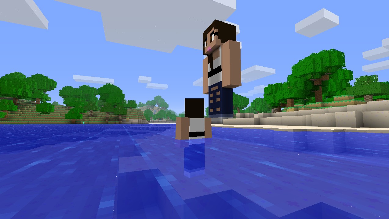 Girl 2 statue Minecraft Map