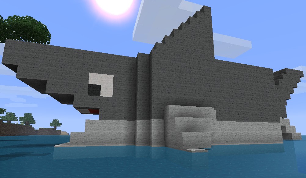 Sharky the Shark/submarine. Minecraft Map