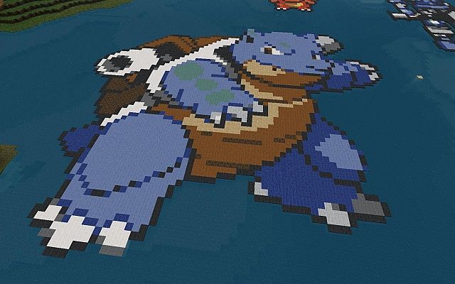 Blastoise Minecraft Map