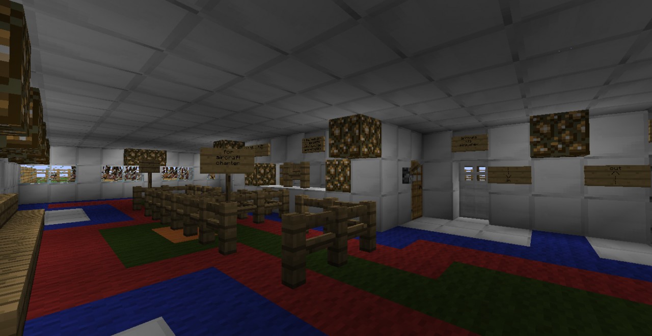airfield terminal building & control tower Minecraft Map