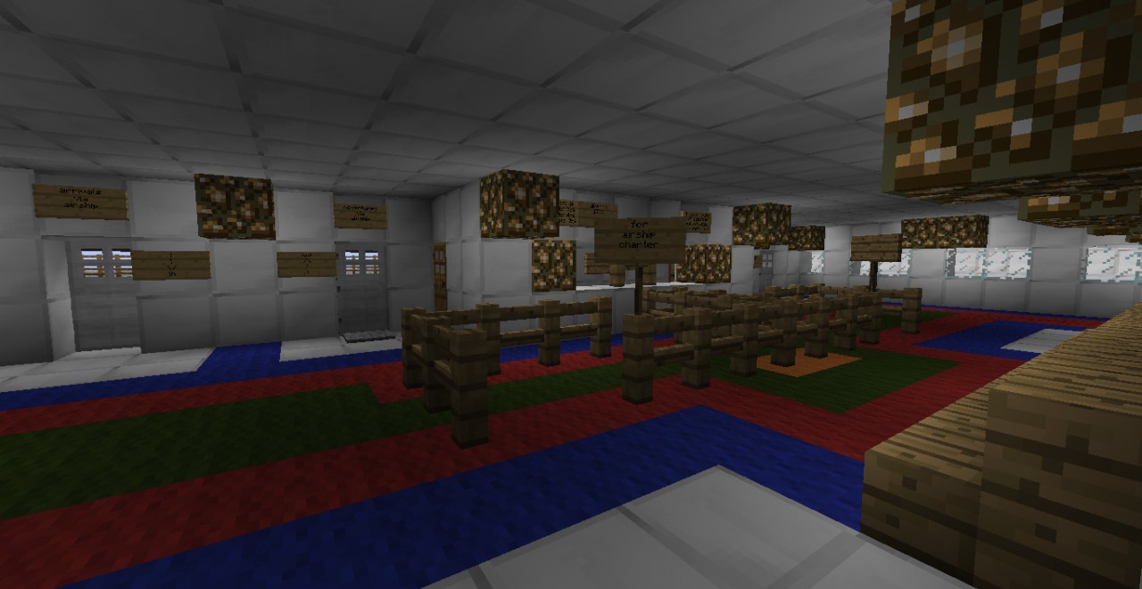 airfield terminal building & control tower Minecraft Map