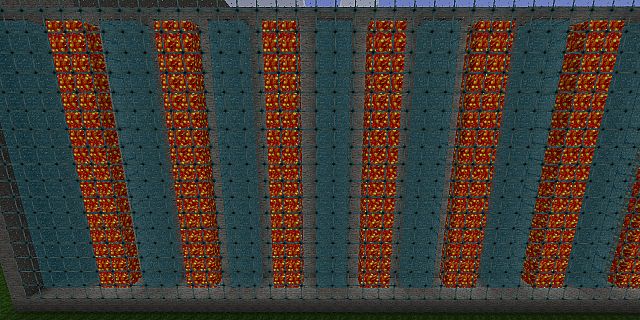 Great wall of water/lava Minecraft Map