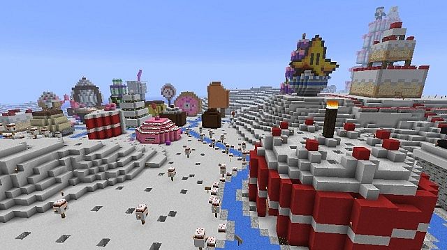 Caketown! | a dessert-themed winter wonderland on the Aurora server ...