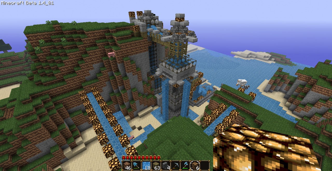 Huge Water Structure Minecraft Map