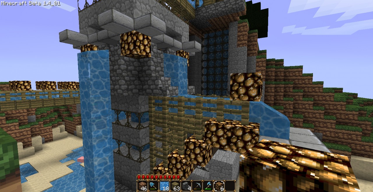 Huge Water Structure Minecraft Map