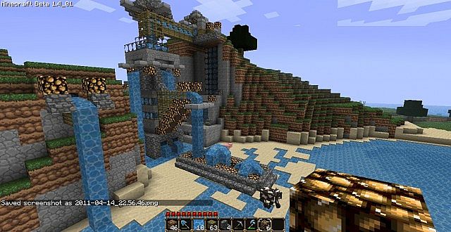 Huge Water Structure Minecraft Map