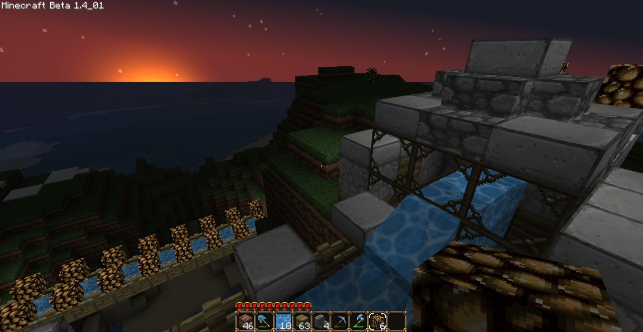 Huge Water Structure Minecraft Map