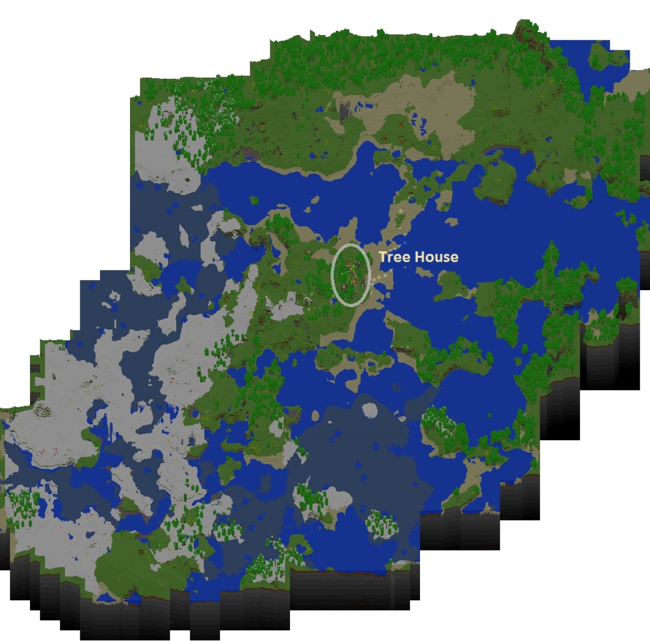 Treehouse by the Beach Minecraft Map