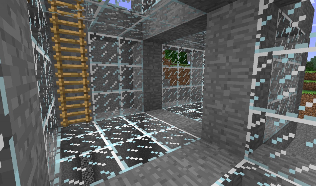 Modular glass house (a idea update from lostinmyhead ) Minecraft Map