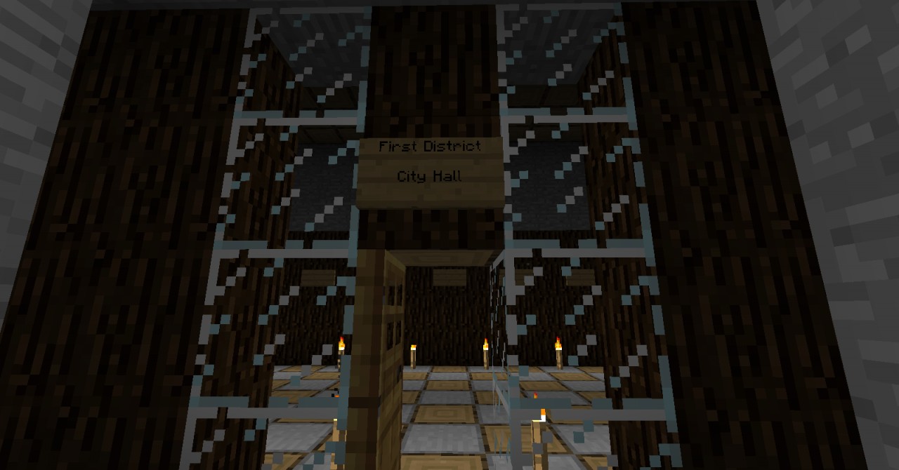 First District City Hall (& extra) Minecraft Map