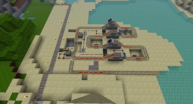 1.5 based minecart station{CartcallLauncherSwitcherLoader} Minecraft Map