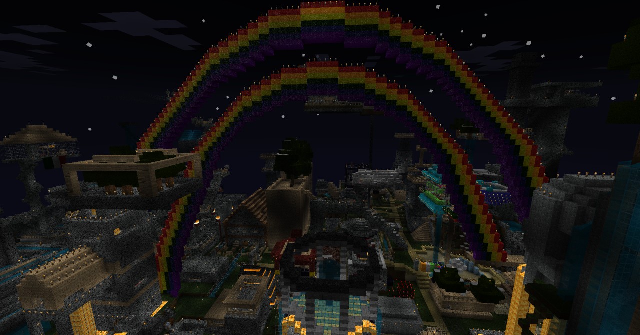 Double rainbow! Minecraft Map