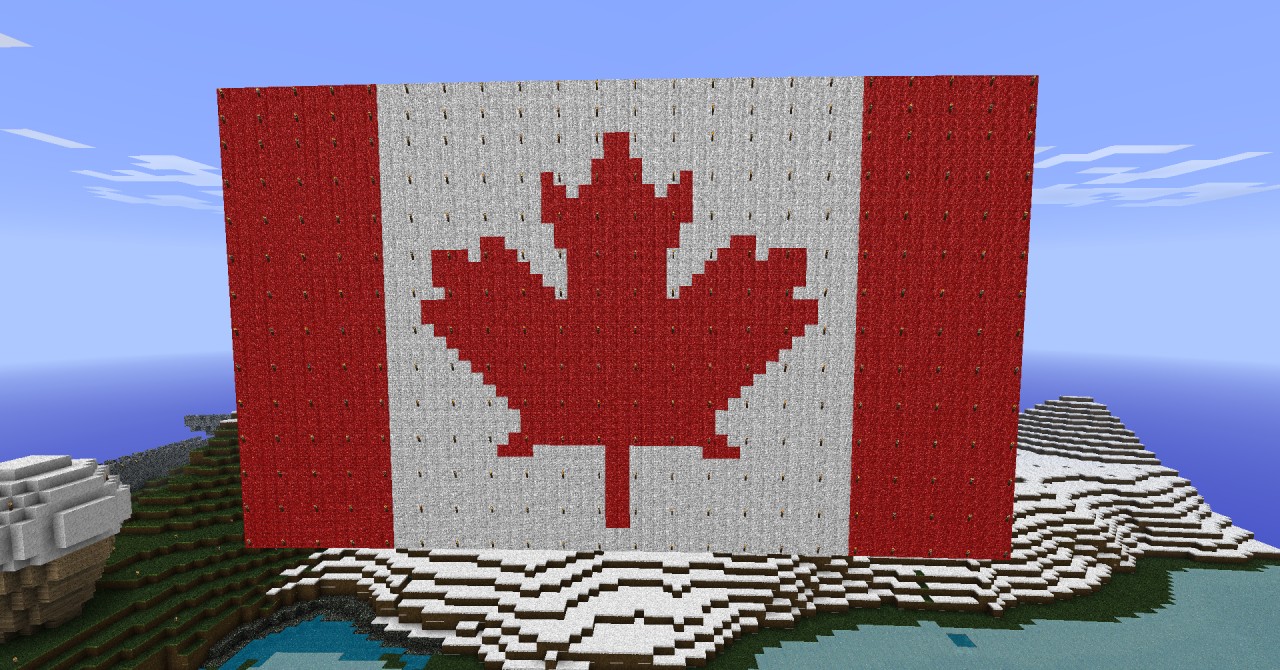 Canadian Flag Minecraft Map