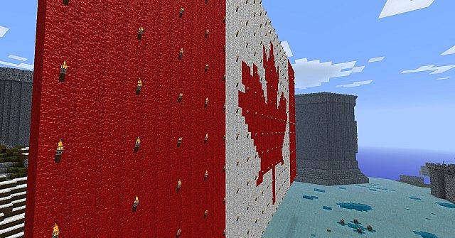 Canadian Flag Minecraft Map