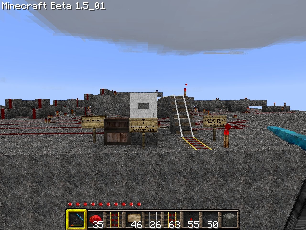 Minecart dispenser without using bugs Minecraft Map