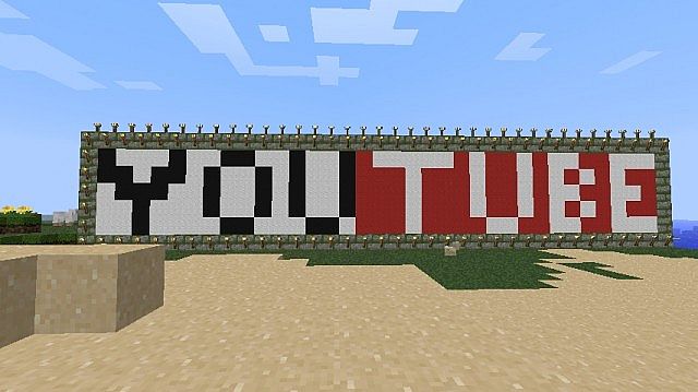YouTube Logo Minecraft Map