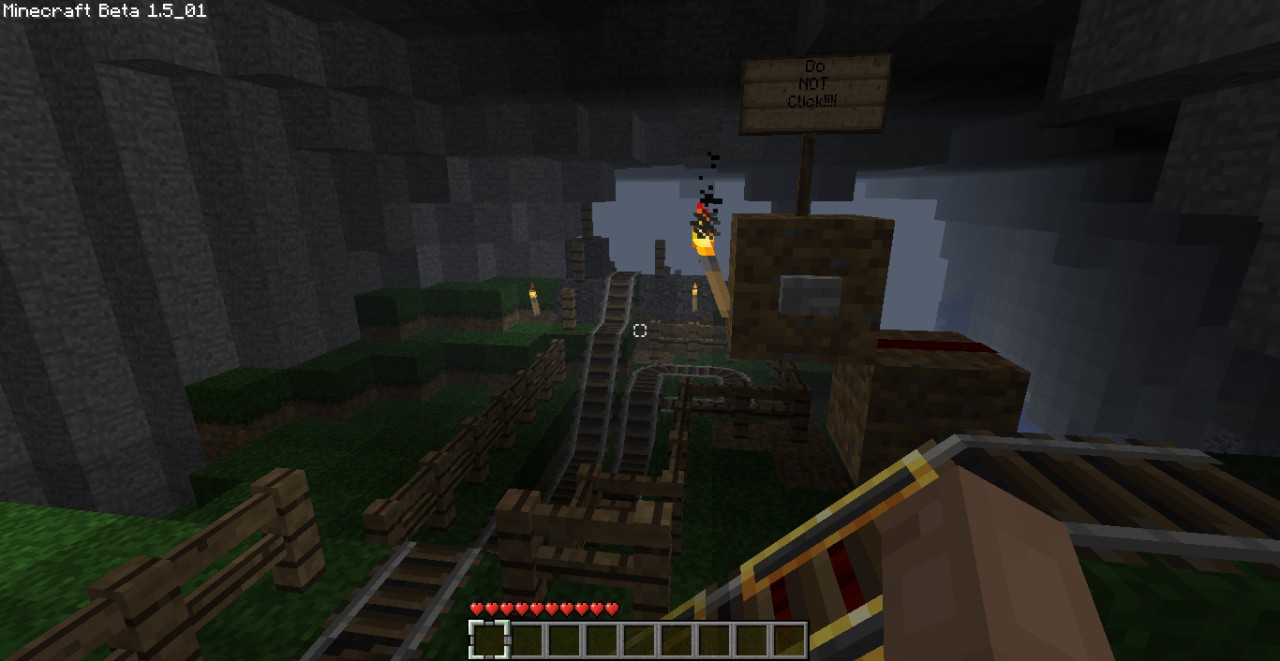 Adventure Railway!!! (huge cave coaster) Minecraft Map