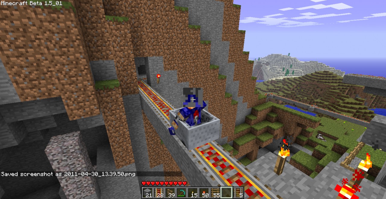 theme park updated from the better rollercoaster ride Minecraft Map