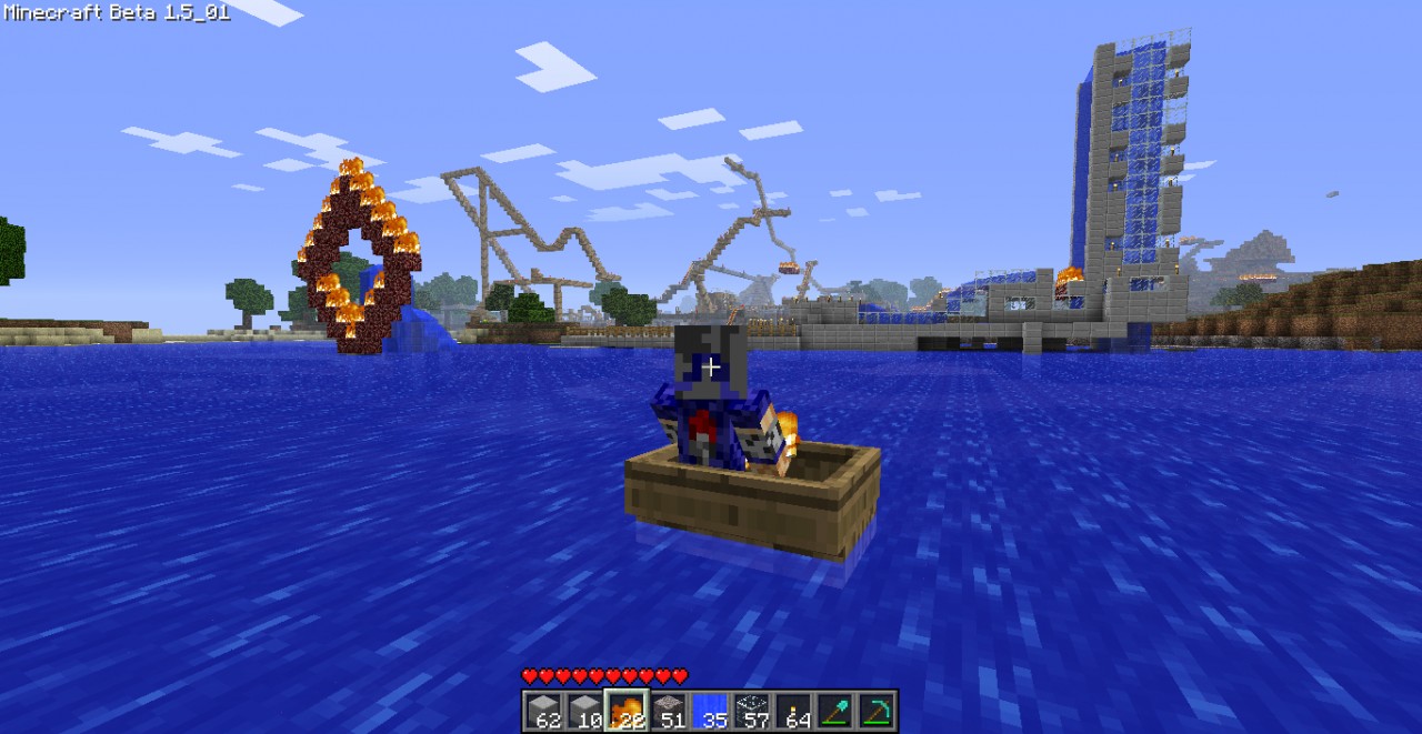 theme park updated from the better rollercoaster ride Minecraft Map