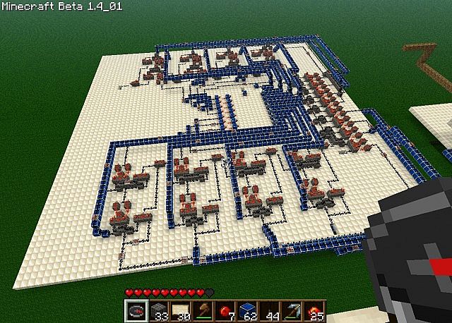 RDF 8-bit add/subtract ALU : Whatsit Minecraft Map