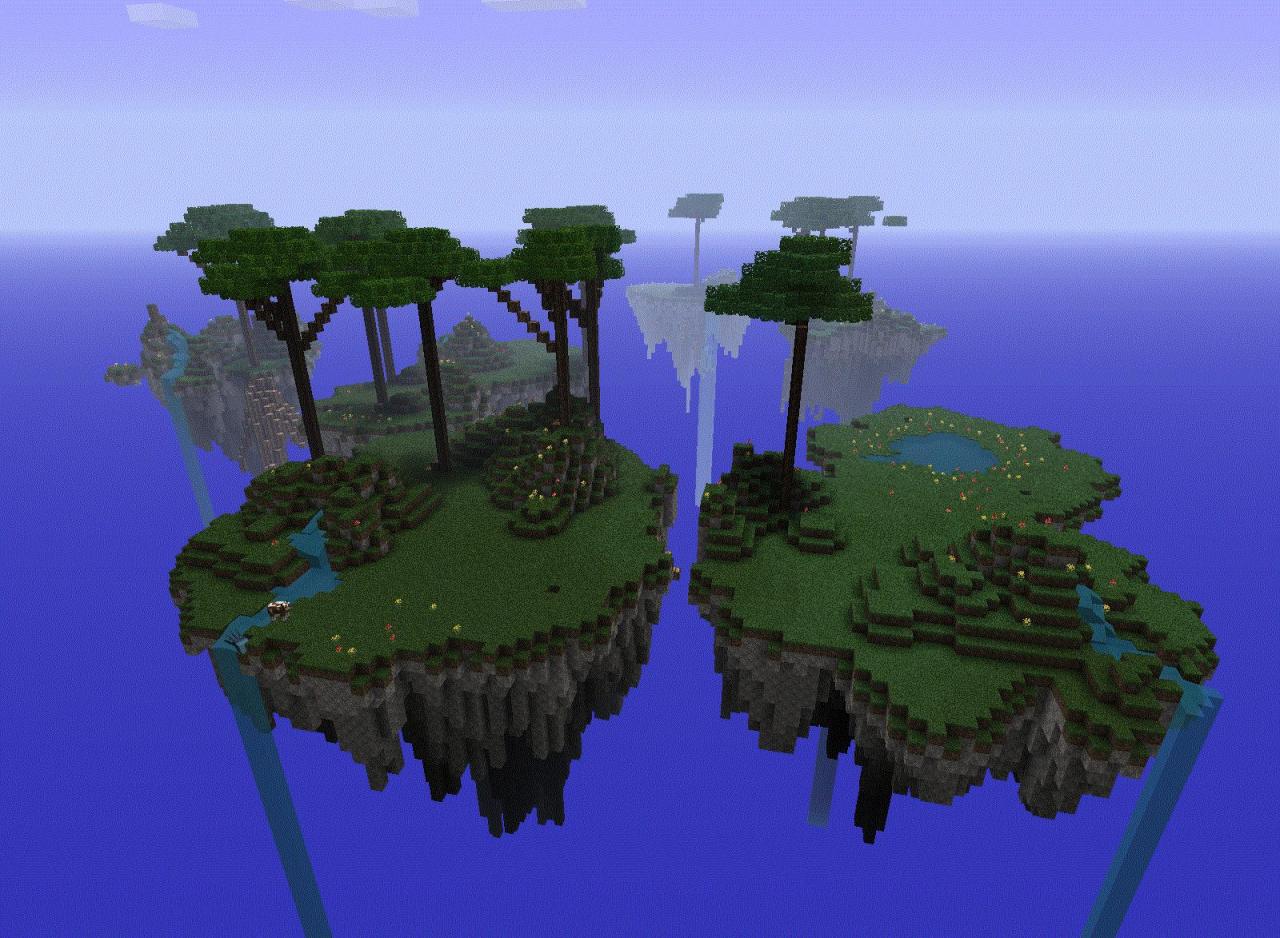 Floating Islands - Tutorial Minecraft Map