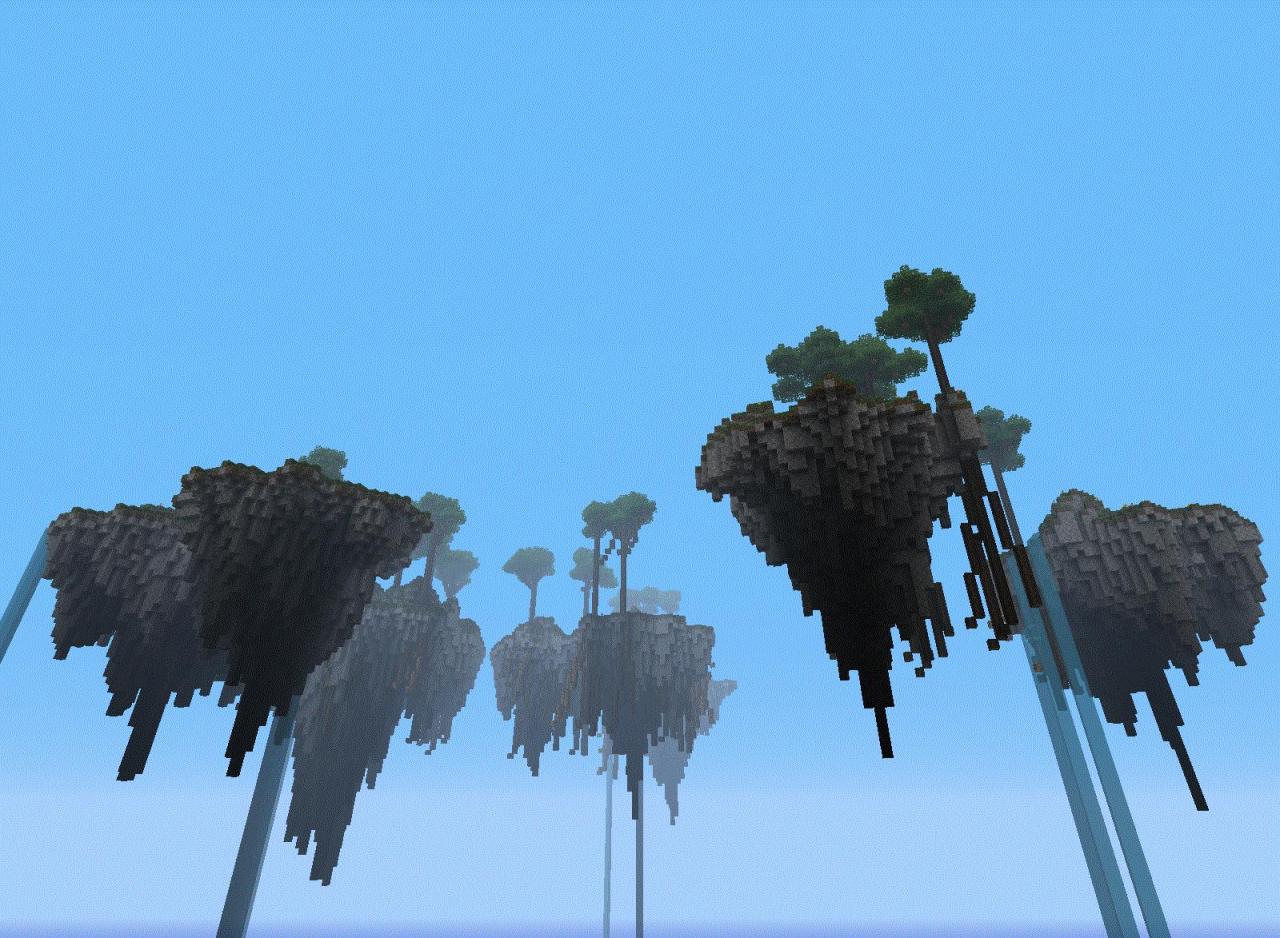 Floating Islands - Tutorial Minecraft Map