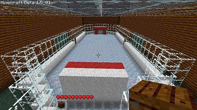 Ice hockey rink Minecraft Map