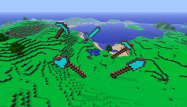diamond tools Minecraft Map