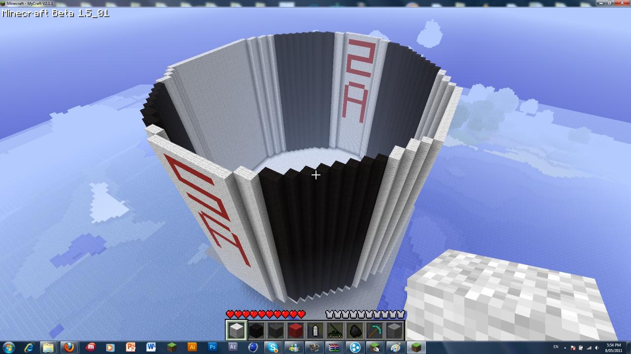 Saturn V Rocket 1:1 Minecraft Map