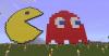 Pac-Man Chasing A Ghost Minecraft Map