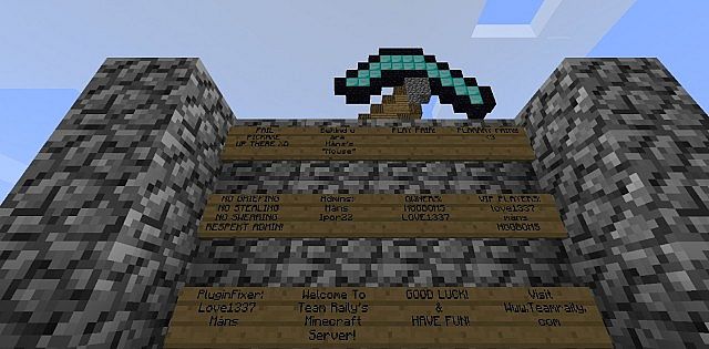 Team Raily's Minecraft Server! Minecraft Server