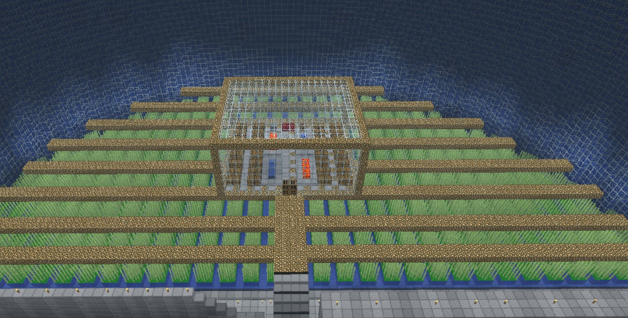 A Glass Weiner-Shaped Underwater Base Minecraft Map